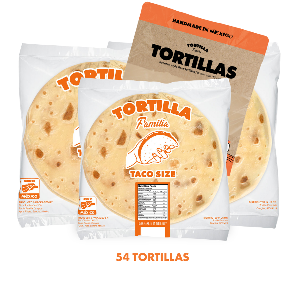 6” Taco Tortilla Subscription | 3 Packs Fresh Tortillas – Tortilla Familia