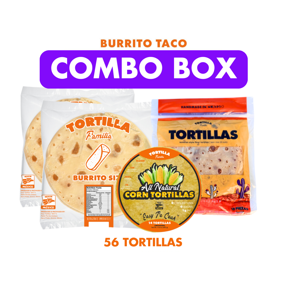 Burrito Taco Combo Box – Tortilla Familia