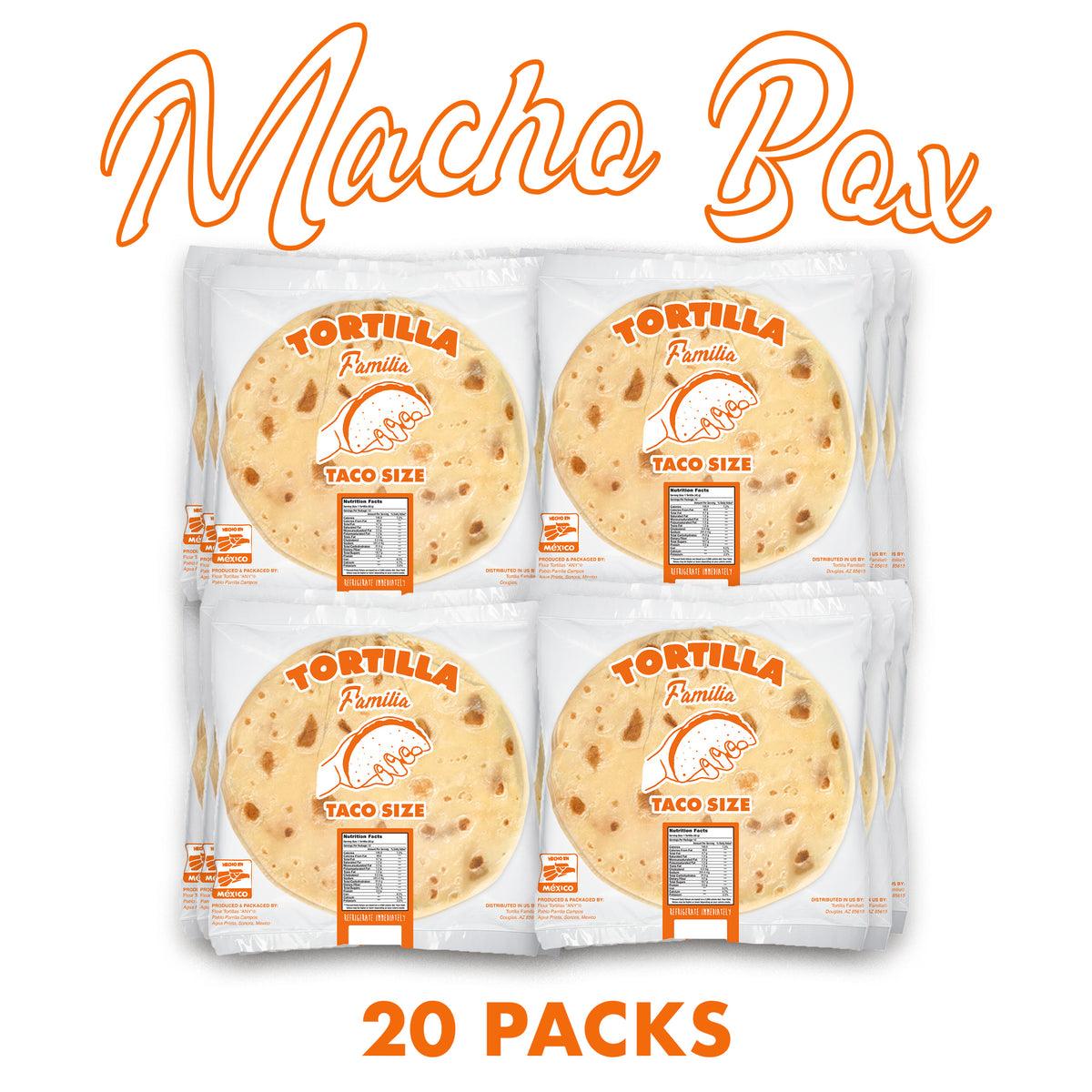 Tortilla Familia Macho Taco Box | Fresh 6" Tortillas Delivered to You